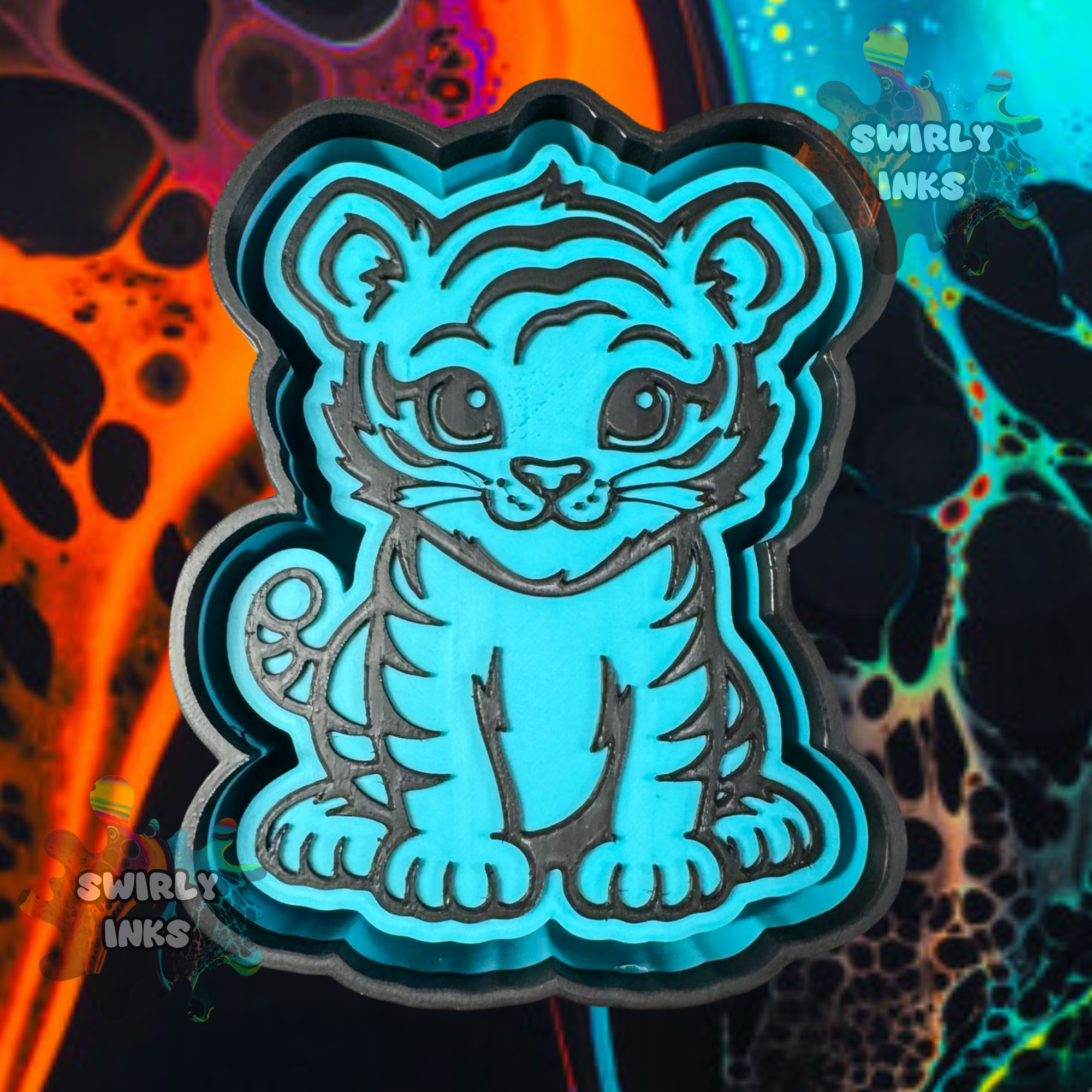 Baby Tiger Freshie Mold – Swirly Inks N Glittered Designs