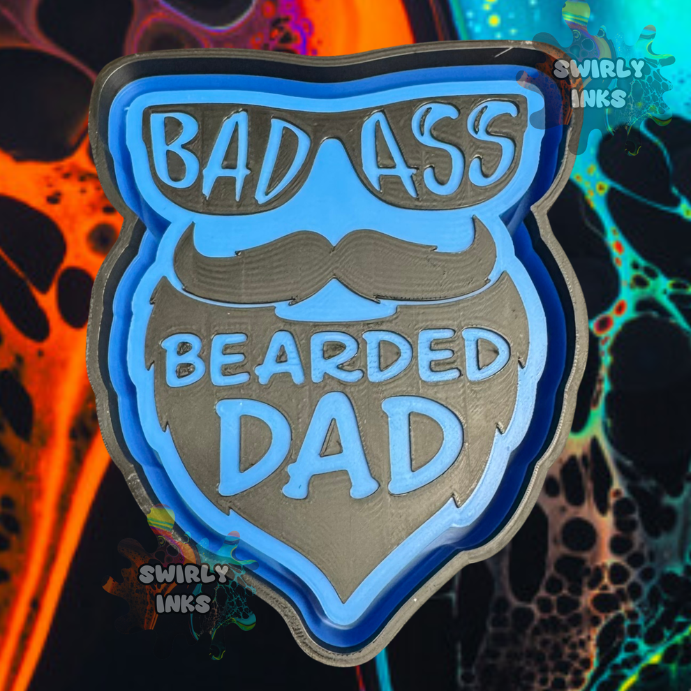 Bad Ass Bearded Dad Freshie Mold – Swirly Inks N Glittered Designs