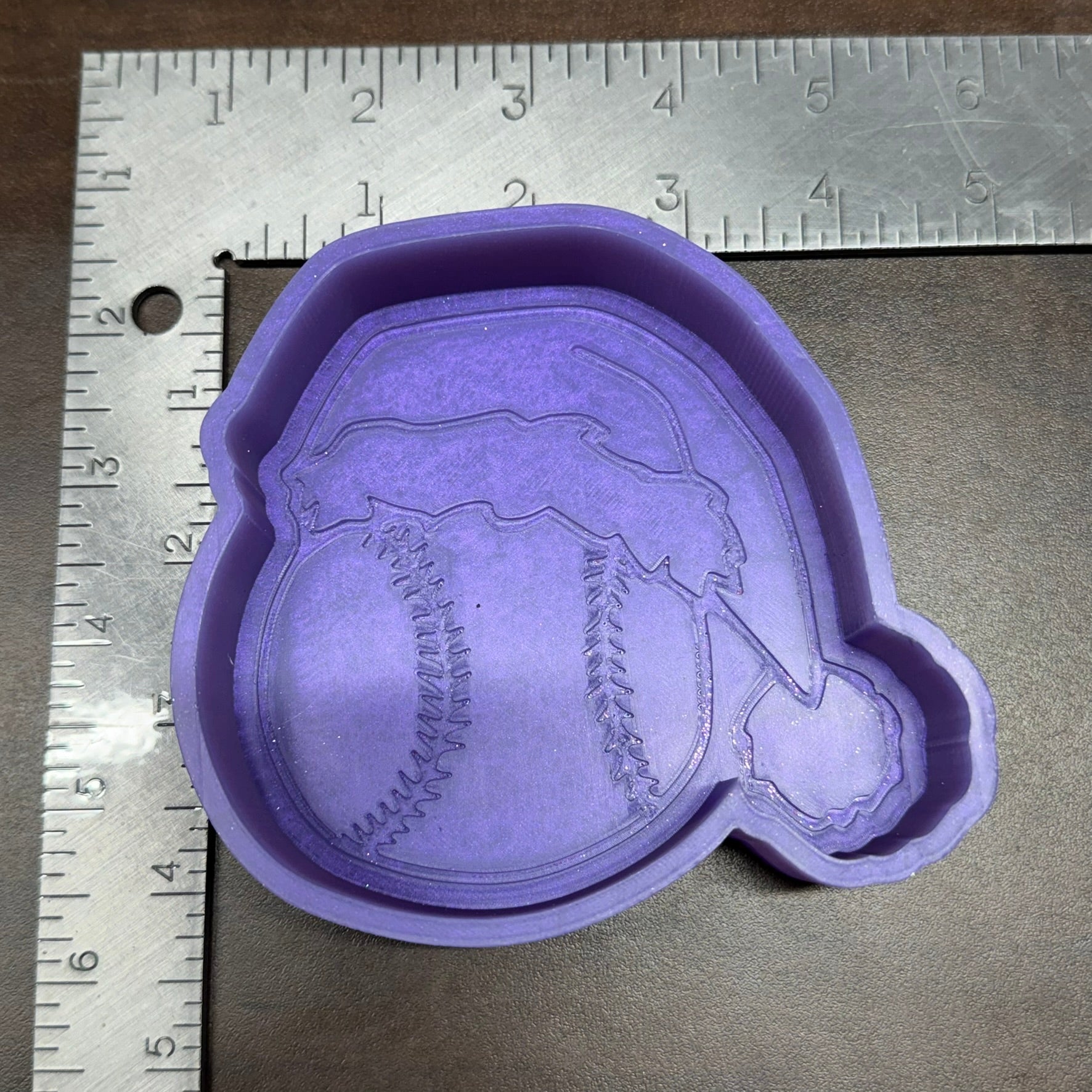 Baseball/Softball with Santa Hat De-Stash Freshie Mold – Swirly Inks N ...
