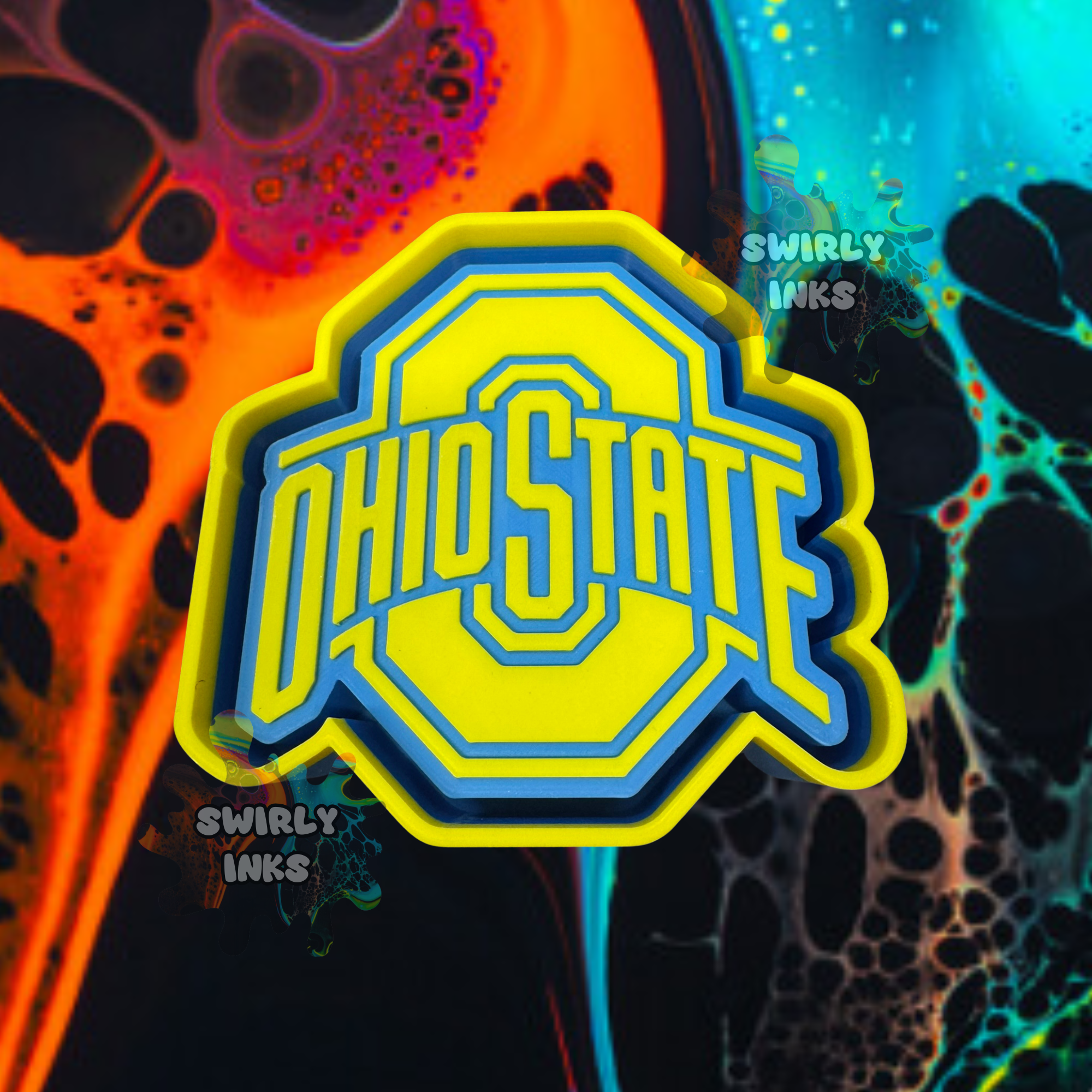 Ohio State Freshie Mold – Swirly Inks N Glittered Designs