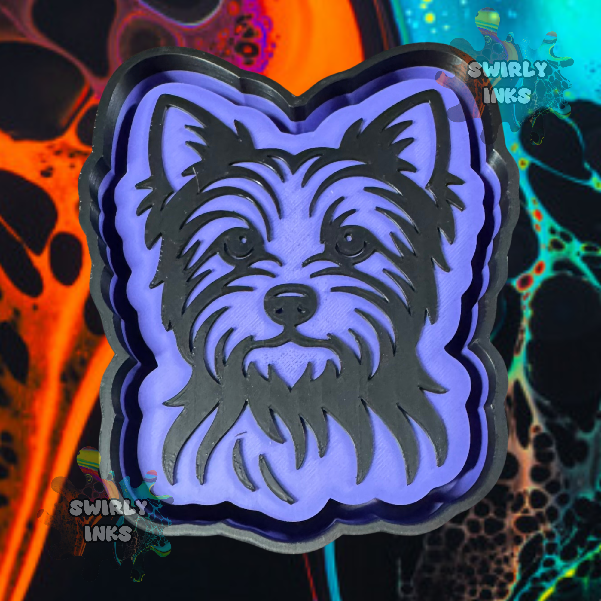 Yorkie Head Freshie Mold – Swirly Inks N Glittered Designs